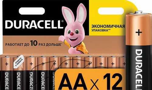 Батарейки Duracell пальчиковые аа и ааа LR6 х12шт