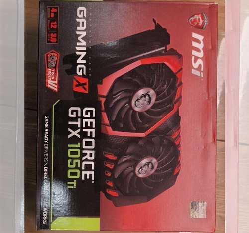 Видеокарта gtx 1050 ti 4gb msi