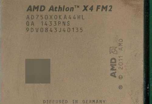 Процессор AMD Athlon II X4 750K 3.4 GHz S-FM2