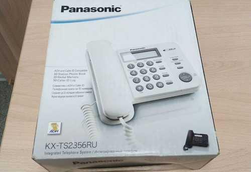 Телефон проводной Panasonic KX-TS2356RUW белый