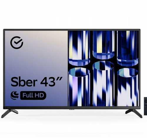 Новый телевизор 43" Sber SDX-43F2012b Смарт