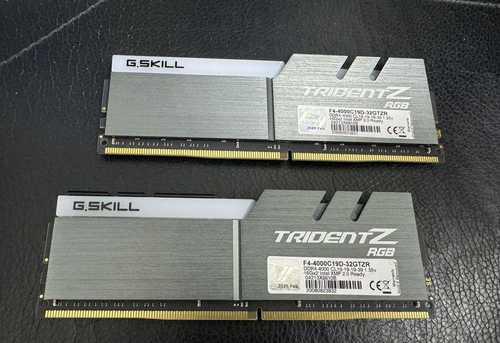 DDR4 G.Skill Trident Z RGB 32GB 4000Mhz C19 днс