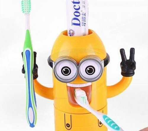 Детский авто-дозатор для зубной пасты Миньон