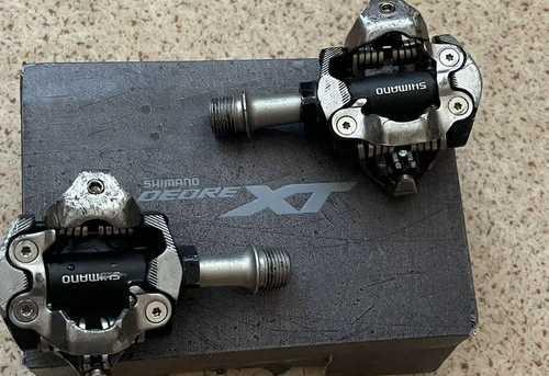 Контактные педали мтб shimano deore XT