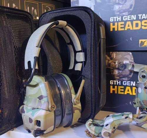 Активные наушники 6TH GEN tactical headset