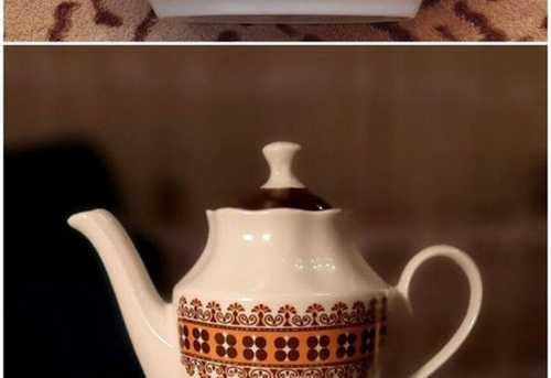 Чайник,молочники СССР, кисловодский салатник