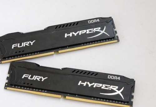 Память HyperX Fury ддр4 3200 MHz 2x8 гб dimm для п