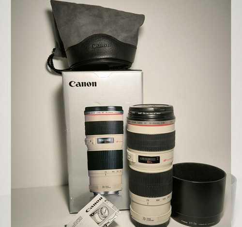 Canon 70-200mm F/4 L USM Комплект Гарантия