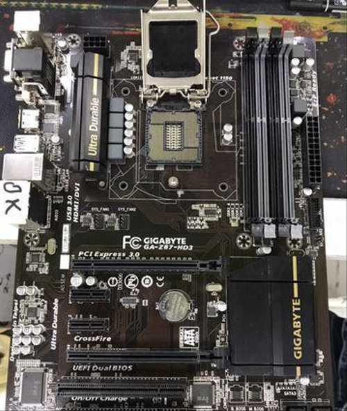 Матплата ga-z87-hd3 lga1150 рабочая