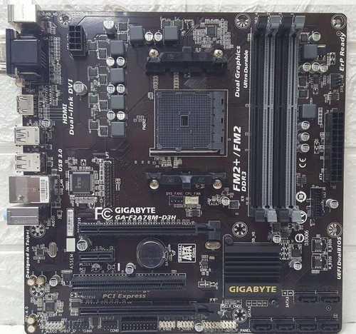 Плата FM2  gigabyte GA-F2A78M-D3H (AMD A78H)(DDR3)