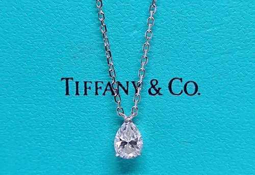 Подвеска с бриллиантом (муассанитом) 1ct груша