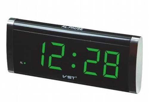Часы VST730-2 220В зеленые цифры