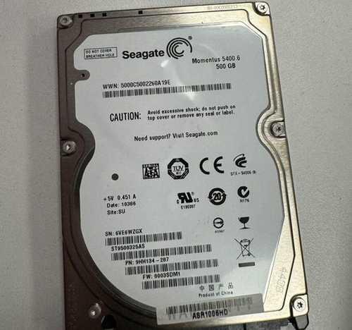 Hdd SATA 500gb 2.5