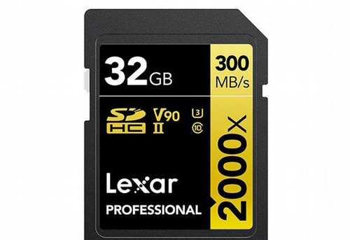Карта памяти Lexar sdhc 32GB Professional 2000x