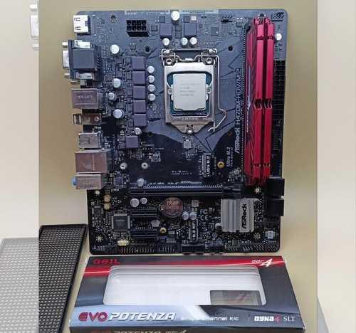 Комплект Core i5-10400f   H470M   16 Гб