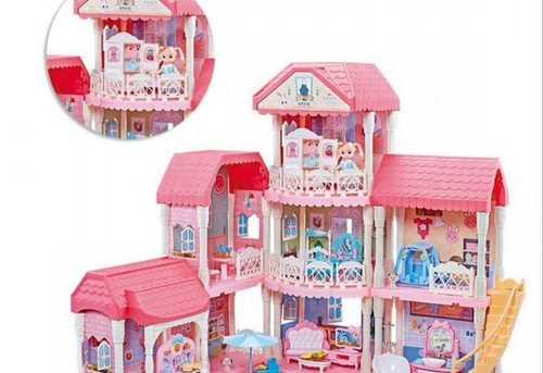 Кукольный домик "Розовый замок"