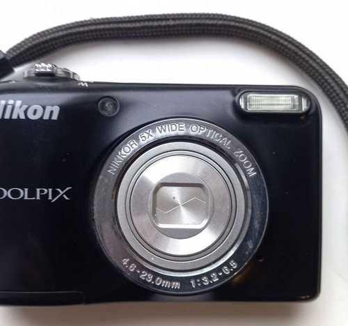 Фотоаппарат nikon coolpix L20,карта памяти,кабель