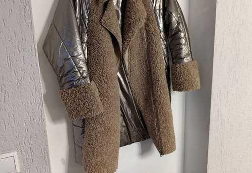 Пальто-дубленка бронза Guess 12 лет или 40 размер