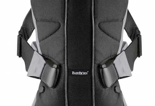 Эргорюкзак Babybjorn One Cotton Black/Silver