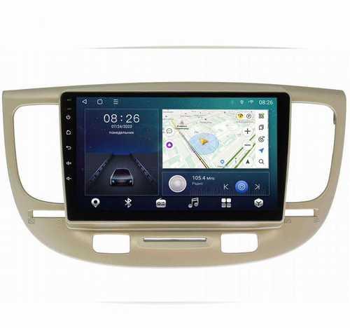 Магнитола Kia Rio 06-11 Android 4 64 TS18A 9"