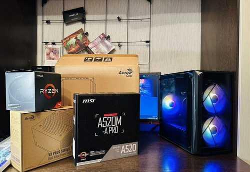 Игровой пк ryzen 5 2600/ddr 4 16 gb/rx 580