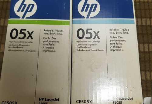 Картридж черный HP CE505X (№05X) оригинал 2010г