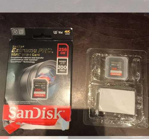 Карта памяти sd 256 sandisk