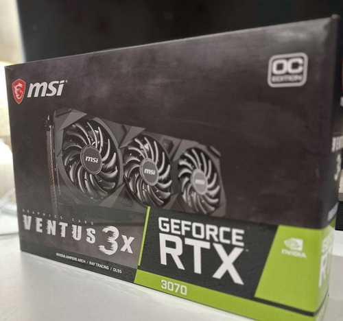 Видеокарта msi geforce rtx 3070 8gb ventus 3x