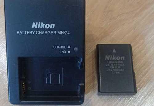 Зарядка и батарейка на фотоаппарат Nikon