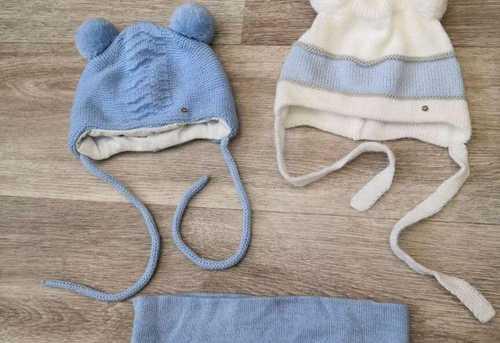 Снуд, шапка для новорождённых младенцев Gulsara