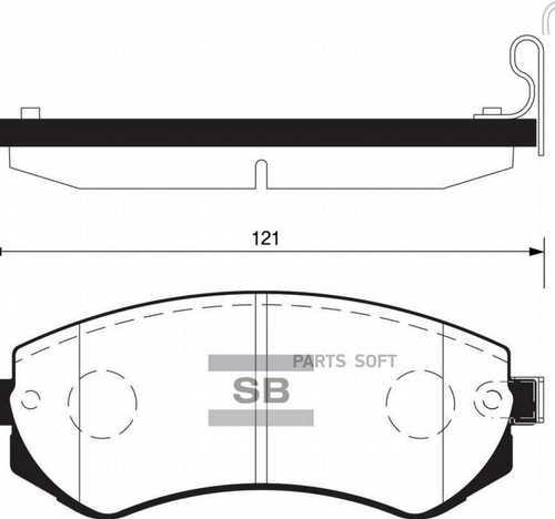 Sangsin brake SP1492 Колодки торм.пер