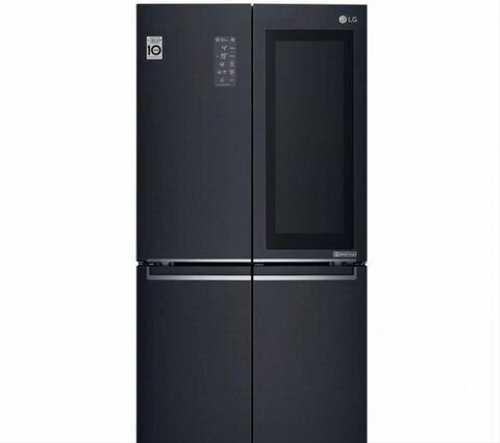 Холодильник LG GC-q22ftbkl трехкамерный черный