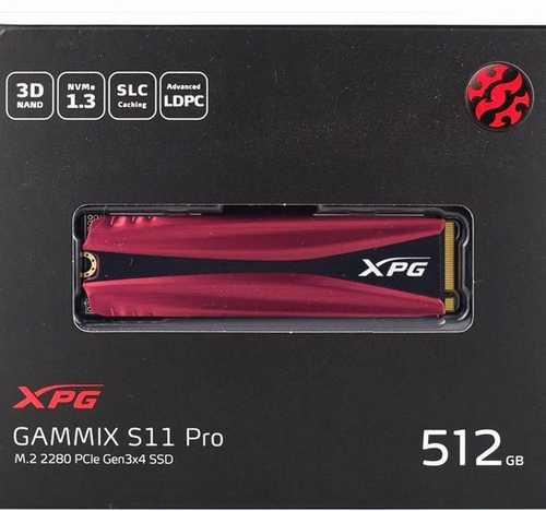 512 гб M.2 NVMe накопитель adata XPG gammix S11 Pr