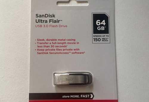 SanDisk Ultra Flair USB 3.0 USB флешка 64 GB