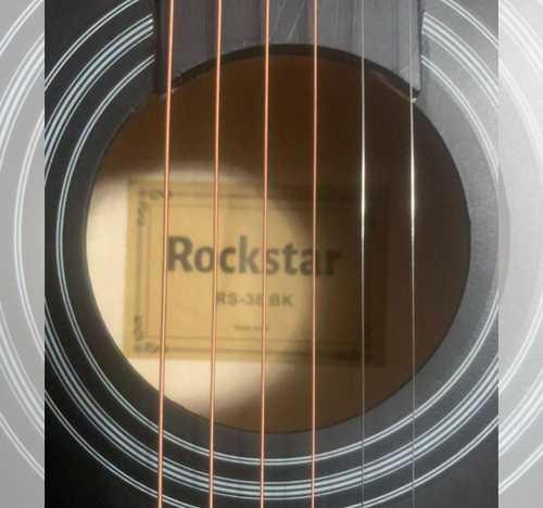 Акустическая гитара Rockstar 44 дюймов бу