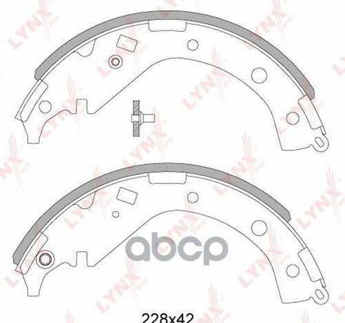 Колодки тормозные барабанные зад BS7524