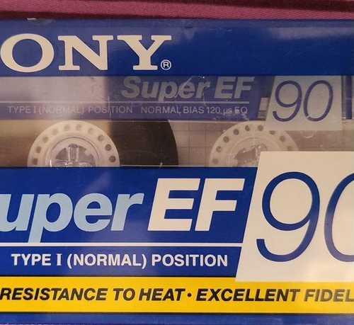 Аудиокассета sony super ef90 запечатанная