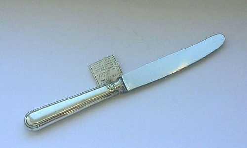 Серебряный столовый нож Рельеф серебро 925 пробы