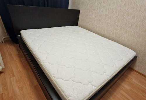 Кровать IKEA malm с матрасом askona