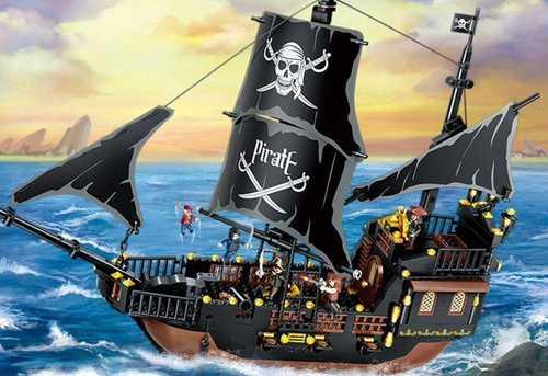 Конструктор пиратский корабль аналог Лего