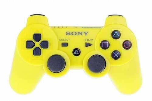 Геймпад DualShock 3 sixasix для PS3 (Желтый)