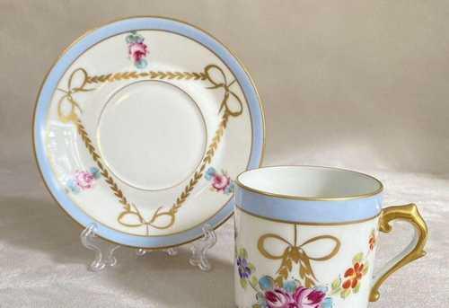 Чайная чашка , полностью ручная роспись Лимож