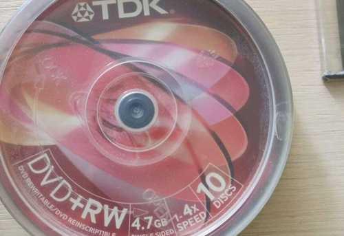 Болванка DVD+RW 4.7 gb 10 штук