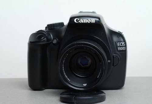 Фотоаппарат Canon 1100d + Индустар 50 f/2.8