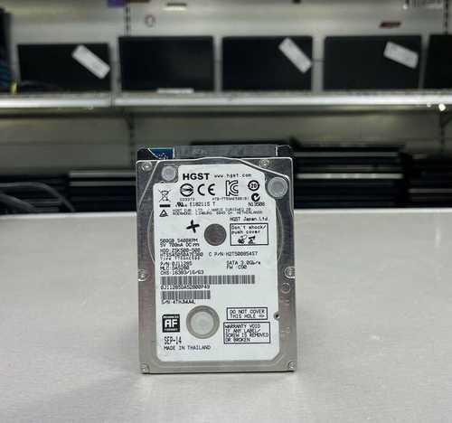 Hitachi TravelStar, 500Gb, HDD, SATA II, 2.5"