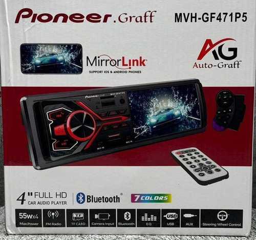 Автомагнитола 1 din с экраном Pioneer