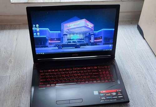Игровой ноутбук MSI i7/gtx 1050