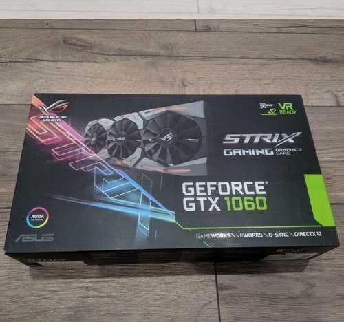 Видеокарта Asus GeForce GTX 1060 strix 6G gaming