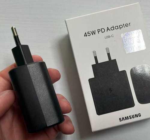 Зарядка Samsung 45 w комплект (блок   кабель)