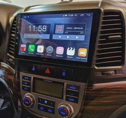 Магнитола Hyundai Santa Fe 2 Android IPS DSP